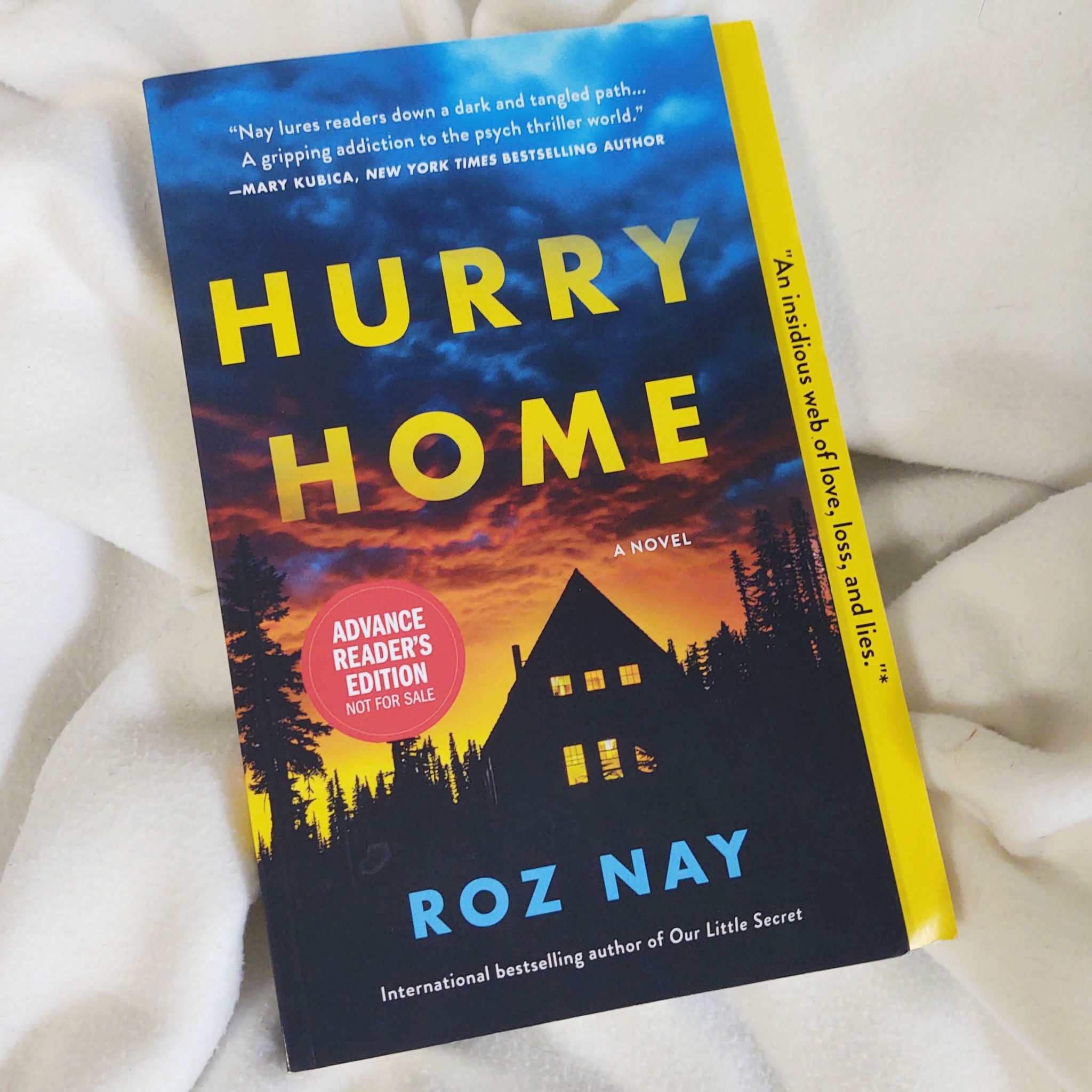 Hurry Home by Roz Nay [Book Review] – Nightcap Books